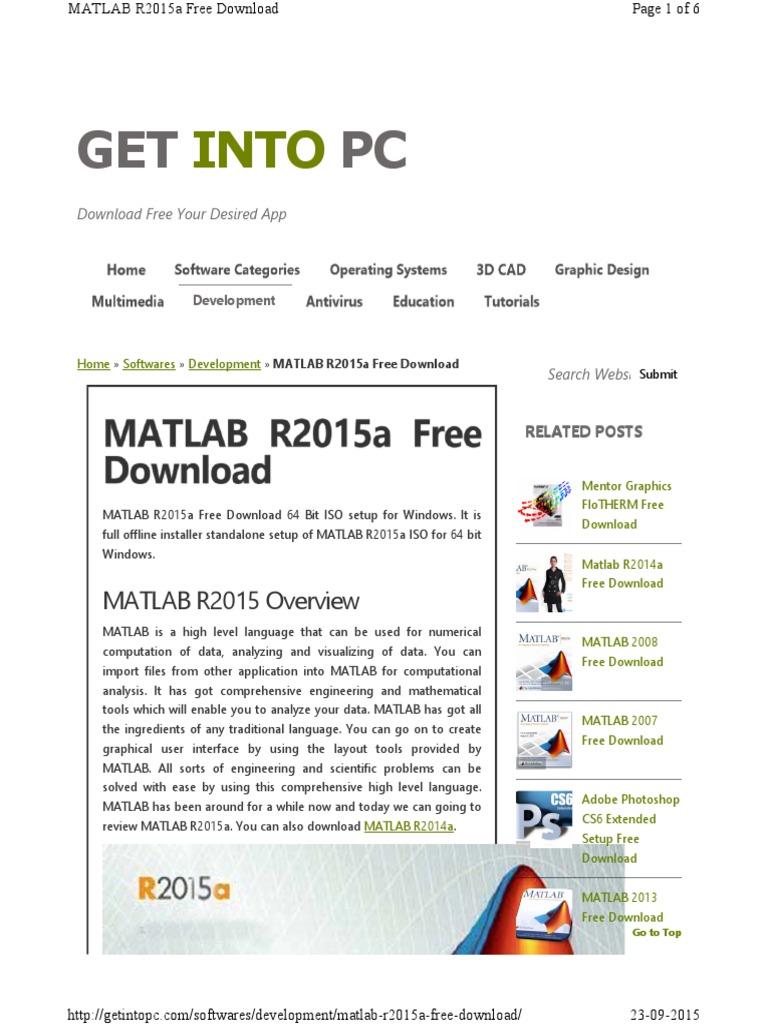 Matlab | PDF | Matlab | 64 Bit Computing