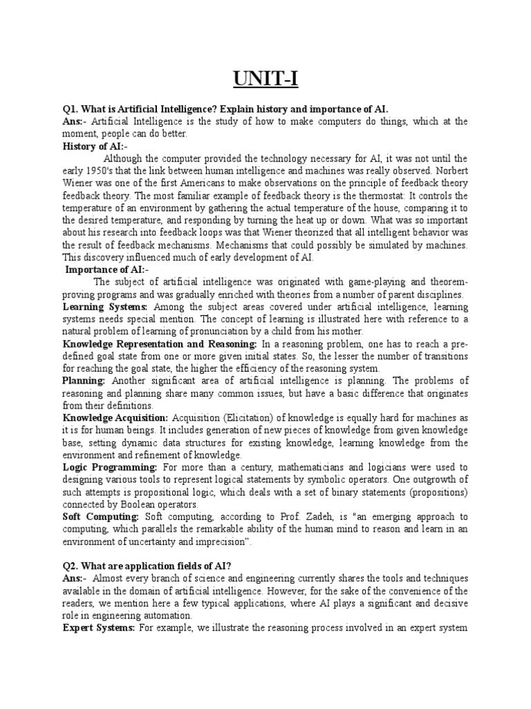 AI Model Test Paper With Answers | PDF | Artificial Intelligence ...