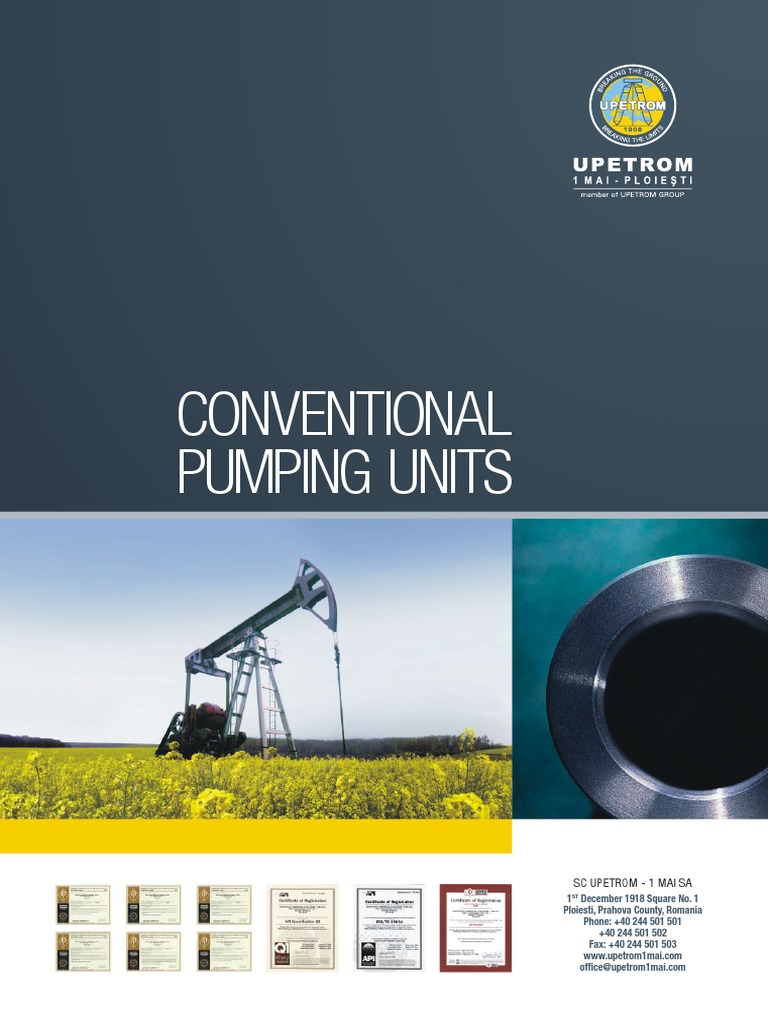 Conventional Pumping Units Overview | PDF | Pump | Machines
