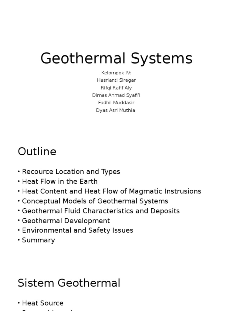Geothermal Systems All | PDF | Magma | Geothermal Energy