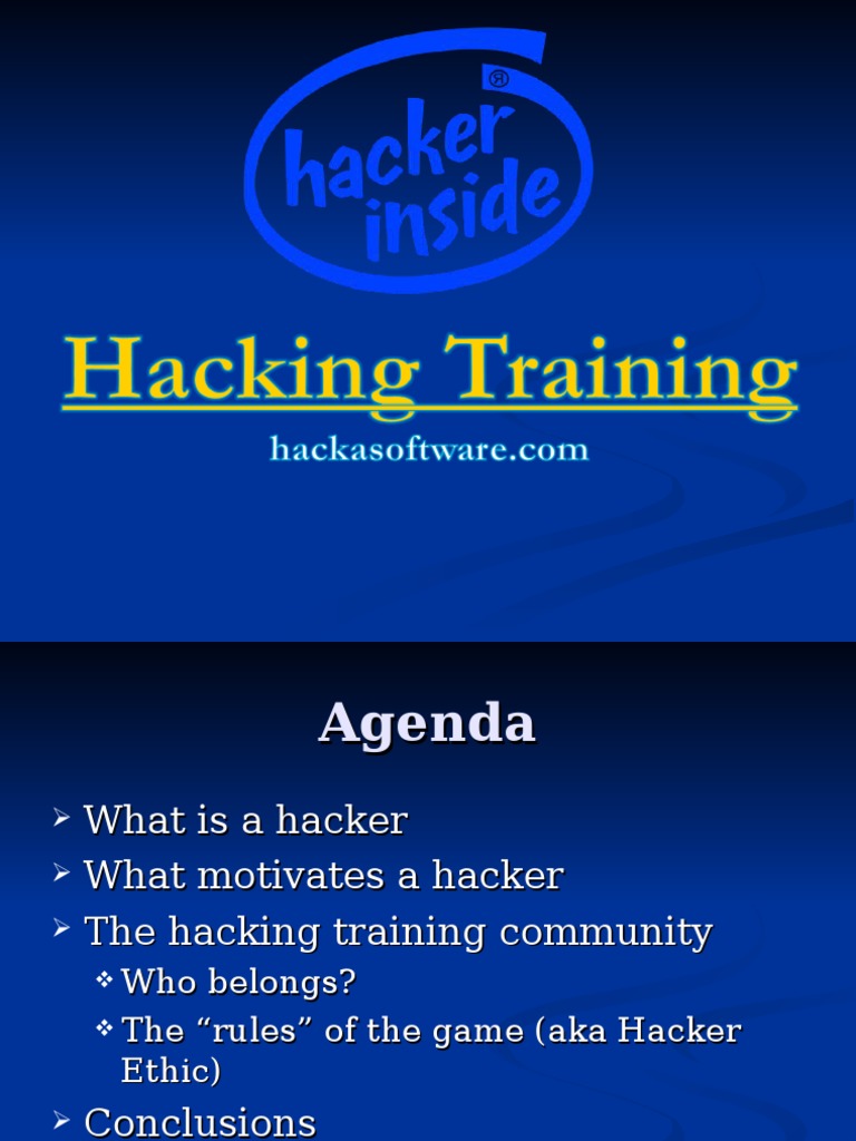 Hacking Training | PDF | Security Hacker | White Hat (Computer Security)