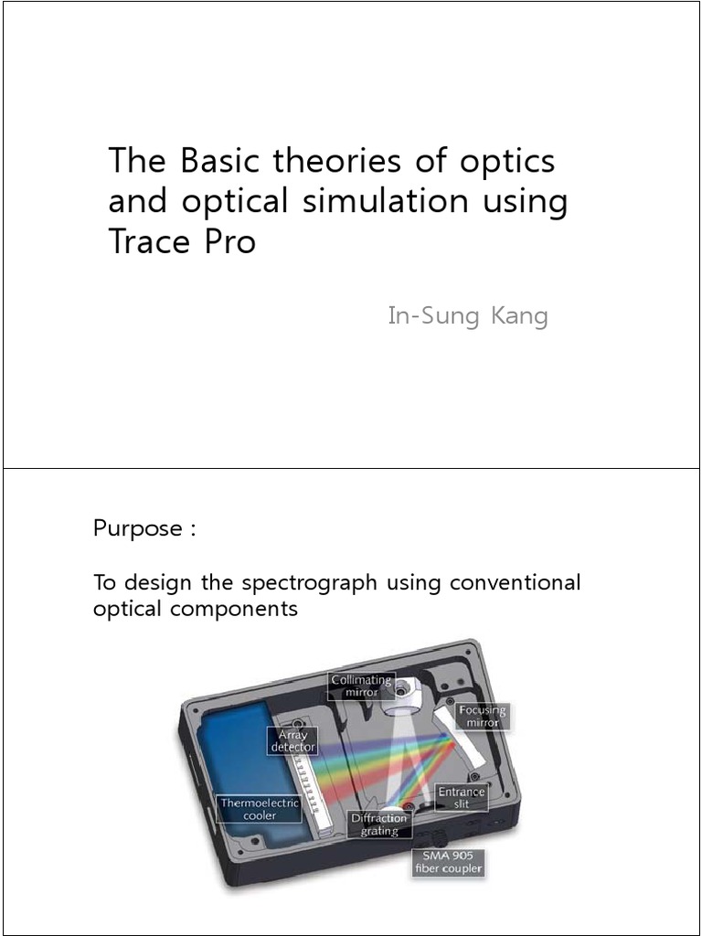 The Basic Theories of Optics and Optical Simulation Using Trace Pro ...