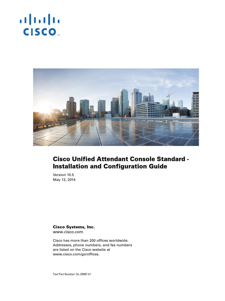 Cisco Unified Attendant Console Standard - Installation and ...
