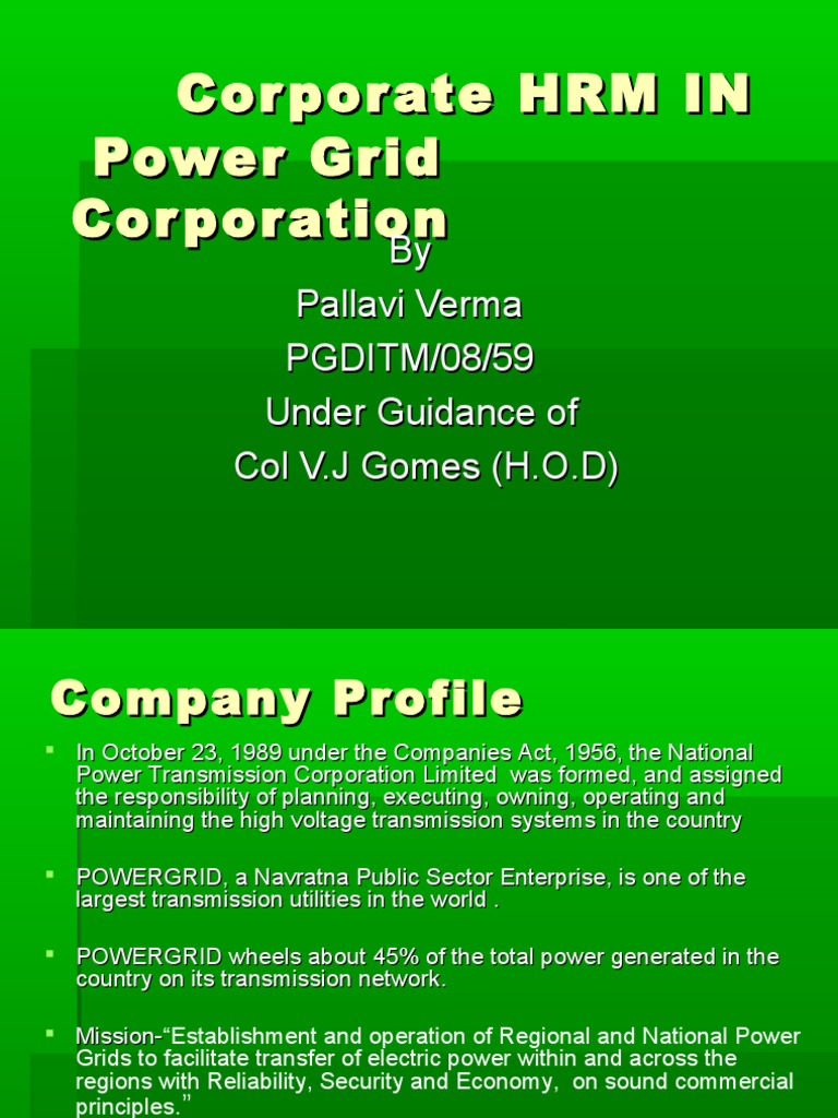 Corporate HRM in Power Grid Cooperation | PDF | Employment | Electrical ...