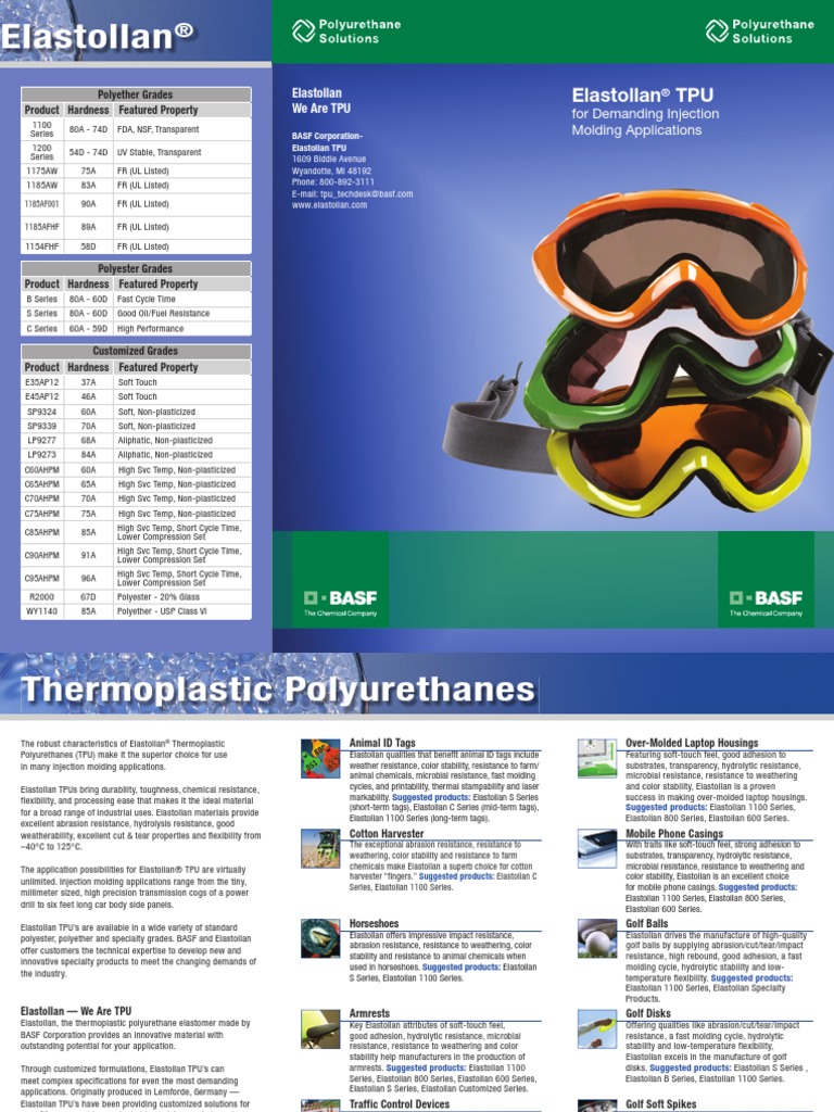 Elastollan: Elastollan We Are Tpu | PDF | Polyurethane | Manmade Materials