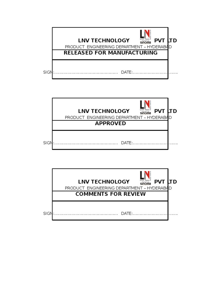 LNV Technology Product Release Document | PDF