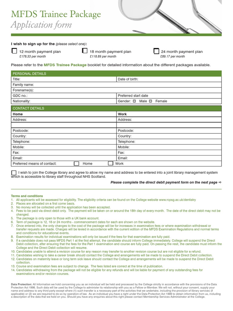 Mfds Application Form Dynamic | PDF | Debit Card | Service Industries