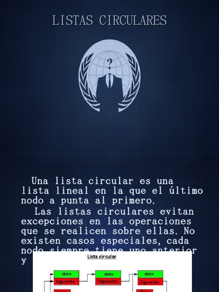 Listas Circulares | PDF | Puntero (Programación de computadora) | Gestión de datos