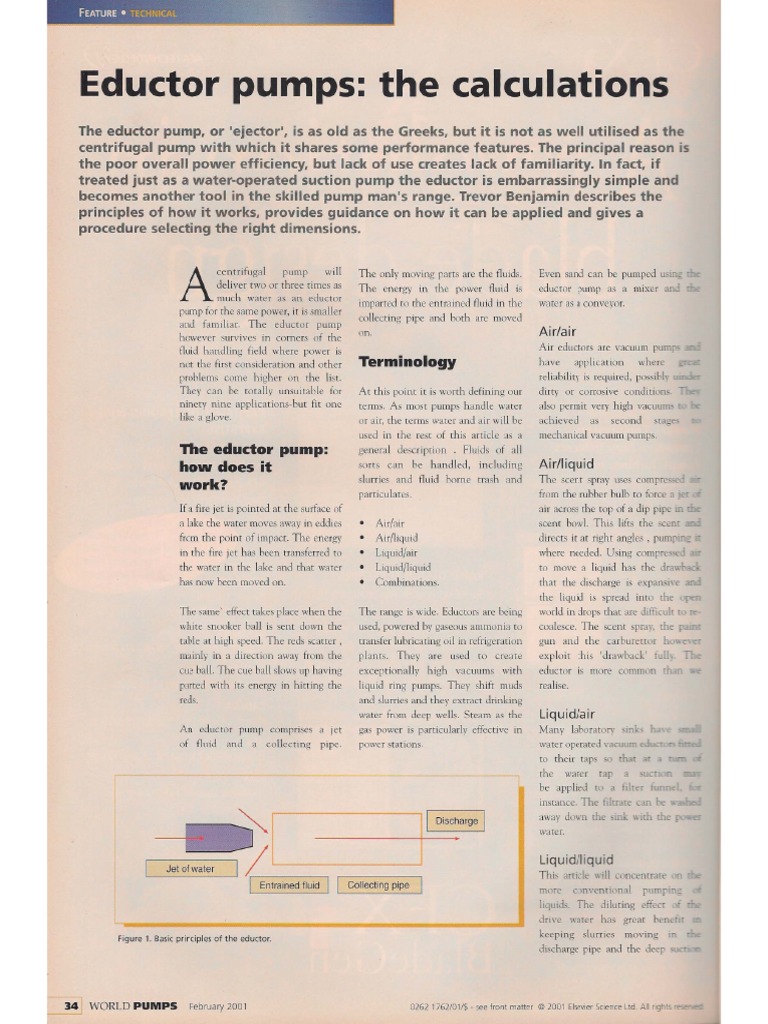 Eductor Pumps | PDF