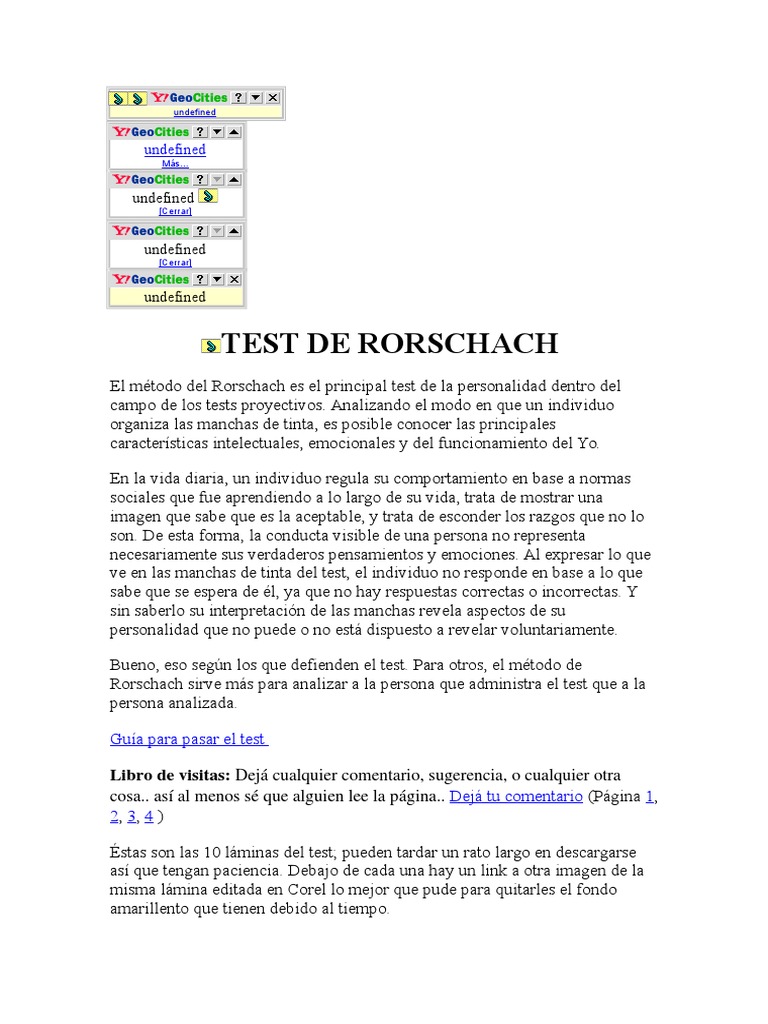 Test de Rocher | PDF | Color | Comportamiento