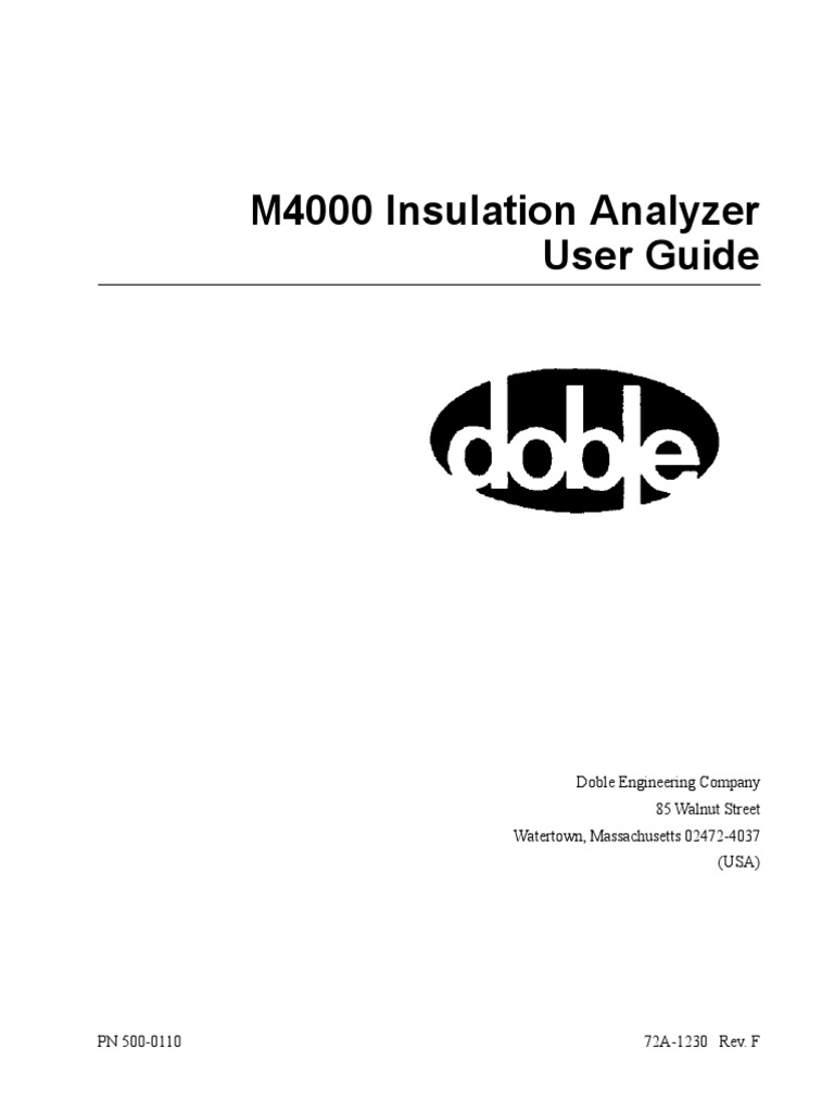 Doble M4000 User Guide | PDF | Computer Keyboard | Frequency Modulation