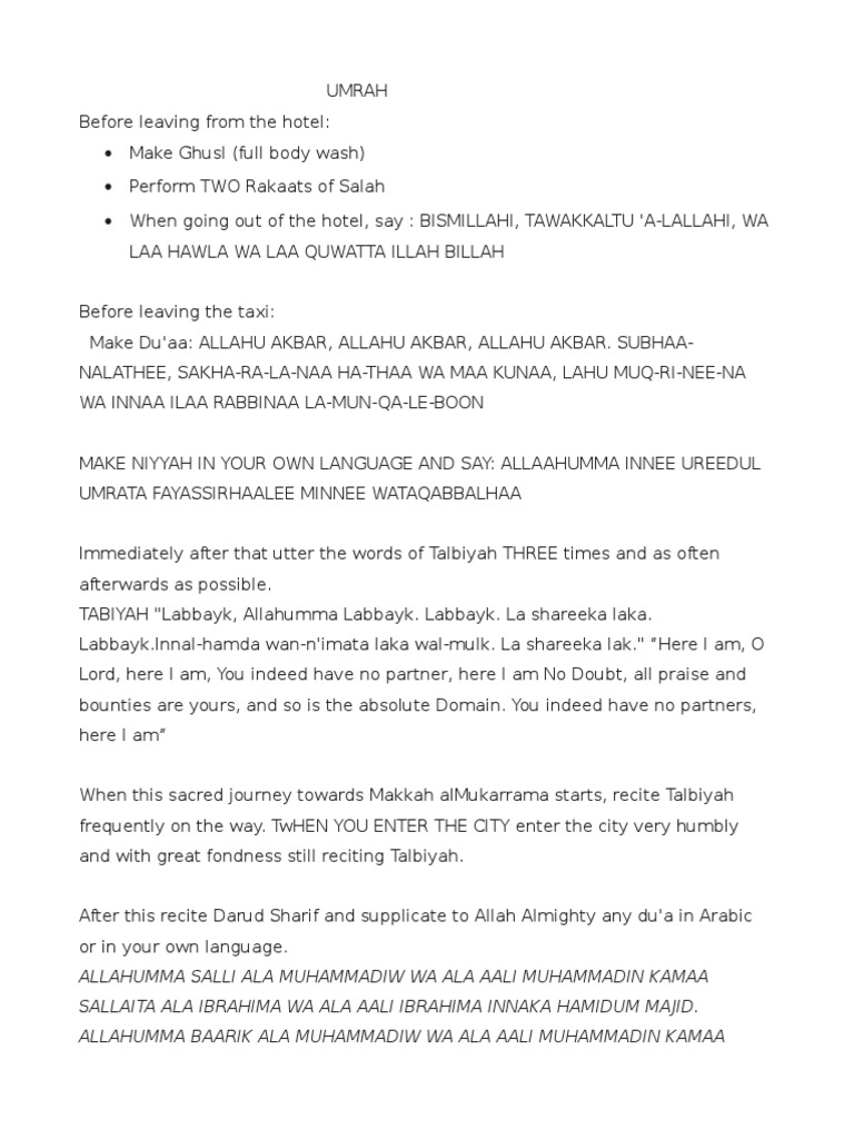 Umra | PDF | Islamism | Islamic Behaviour And Experience