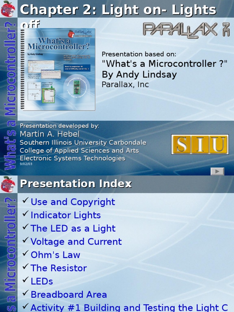"What's A Microcontroller ?" by Andy Lindsay: Parallax, Inc | PDF ...