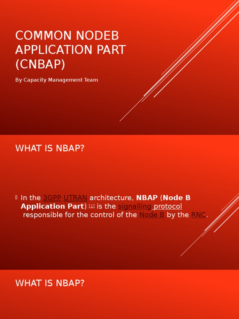 Common NodeB Application Part (CNBAP) | PDF | Networking Standards | Internet Protocols