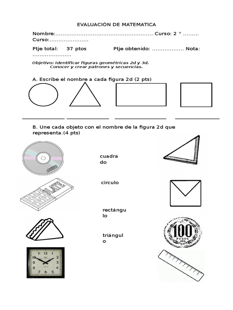 Prueba cuerpos y figuras geometricas