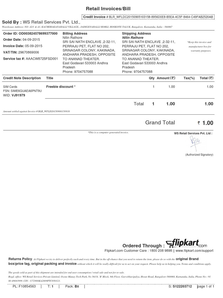 Invoice Detail | Invoice | Marketing