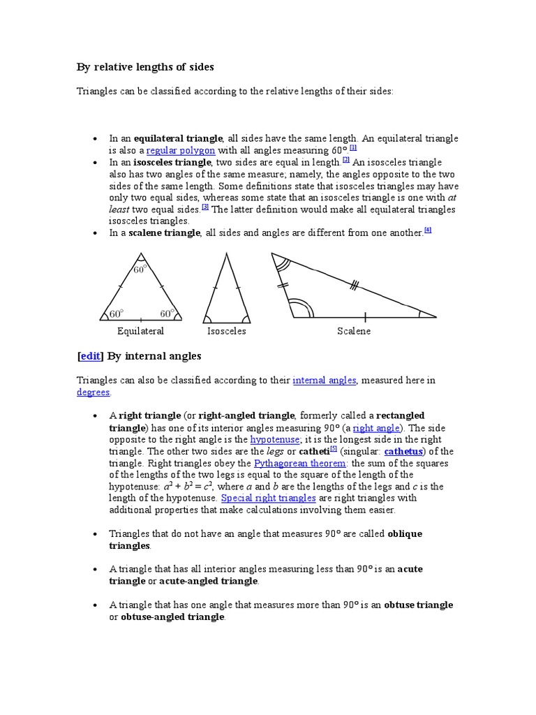 By Relative Lengths of Sides: Regular Polygon | PDF | Triangle ...