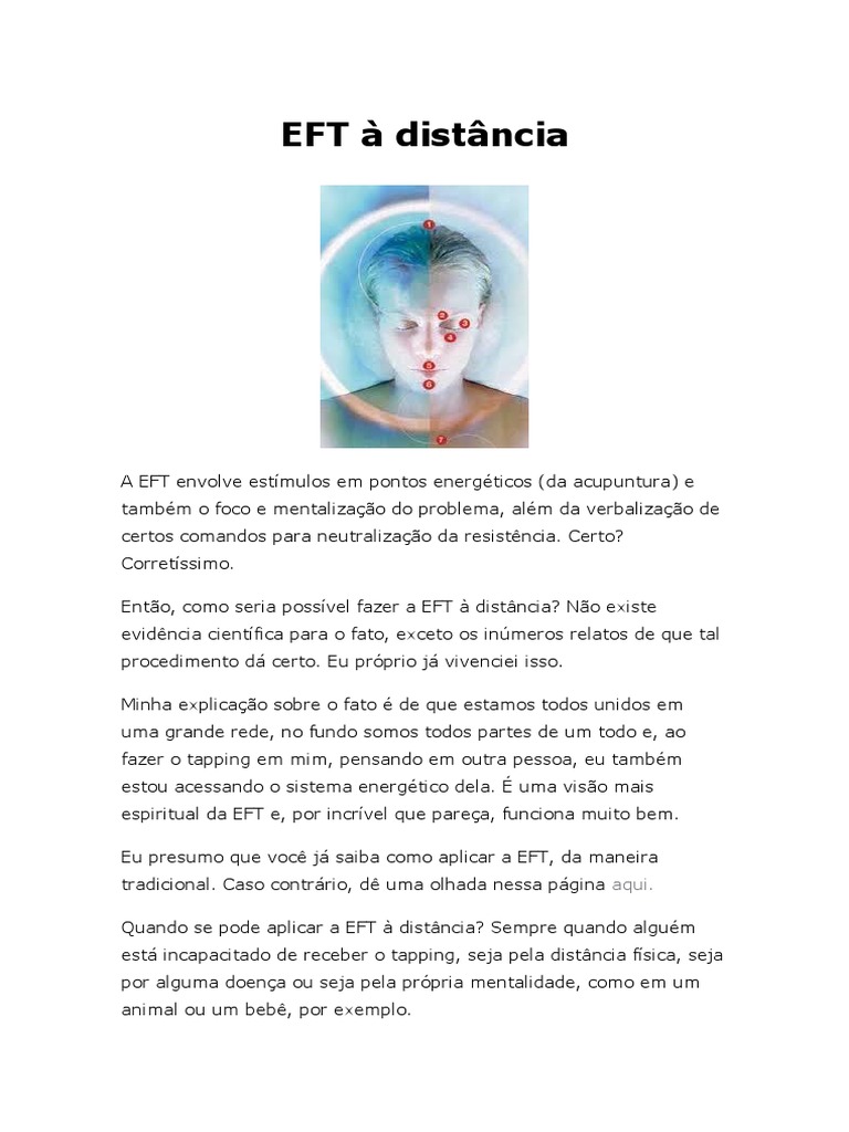 EFT à Distância: Guia Prático e Espiritual | PDF | Sentimento | Tempo