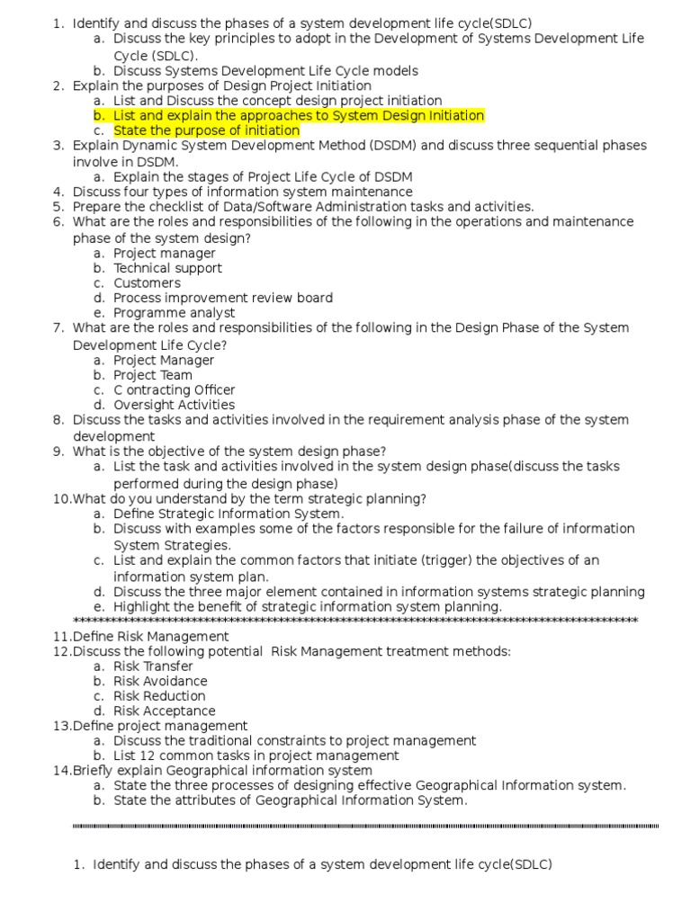 Mba 815 Combo Questions | PDF | Software Development Process | Systems Engineering