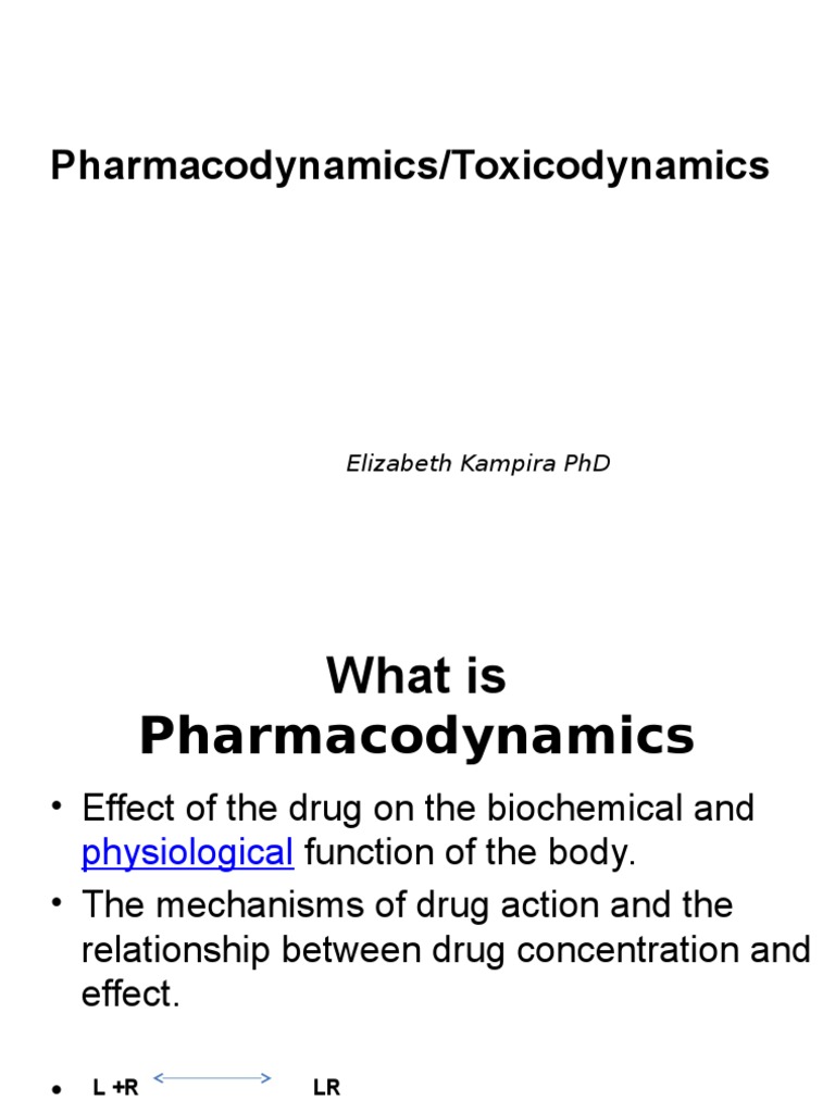 Pharmacodymics and Toxicodynamics 21 - 09 - 15 | PDF | Receptor ...