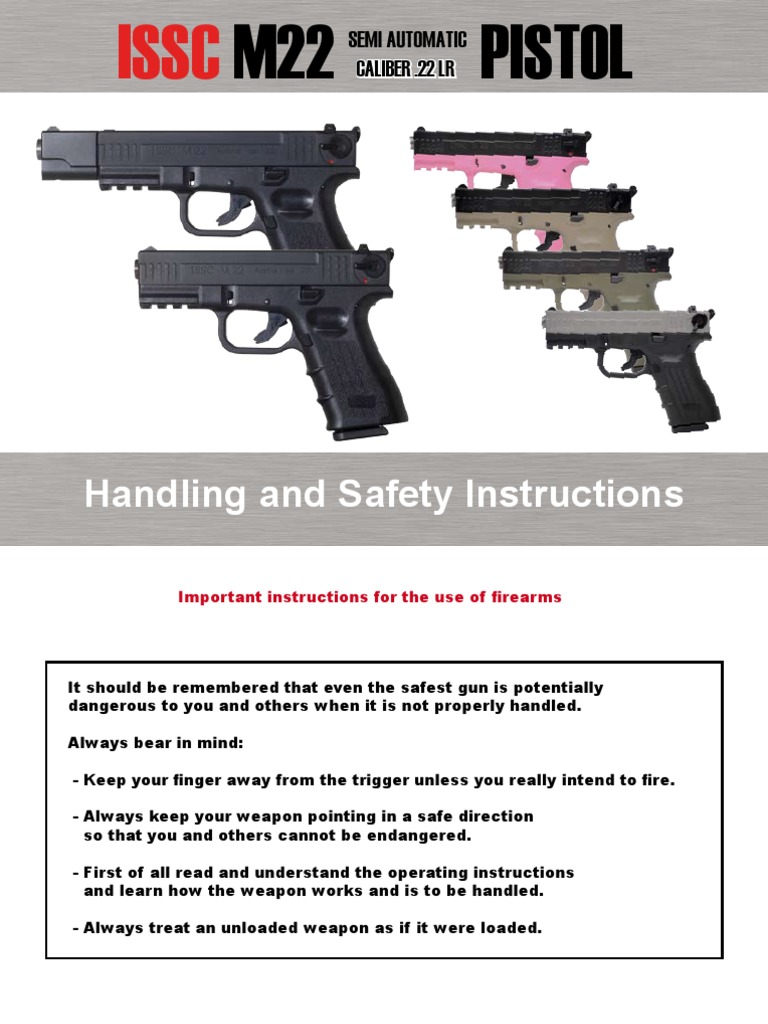 Issc m22 Manual | PDF | Magazine (Firearms) | Trigger (Firearms)