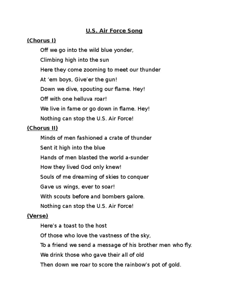 Airforce Song | PDF
