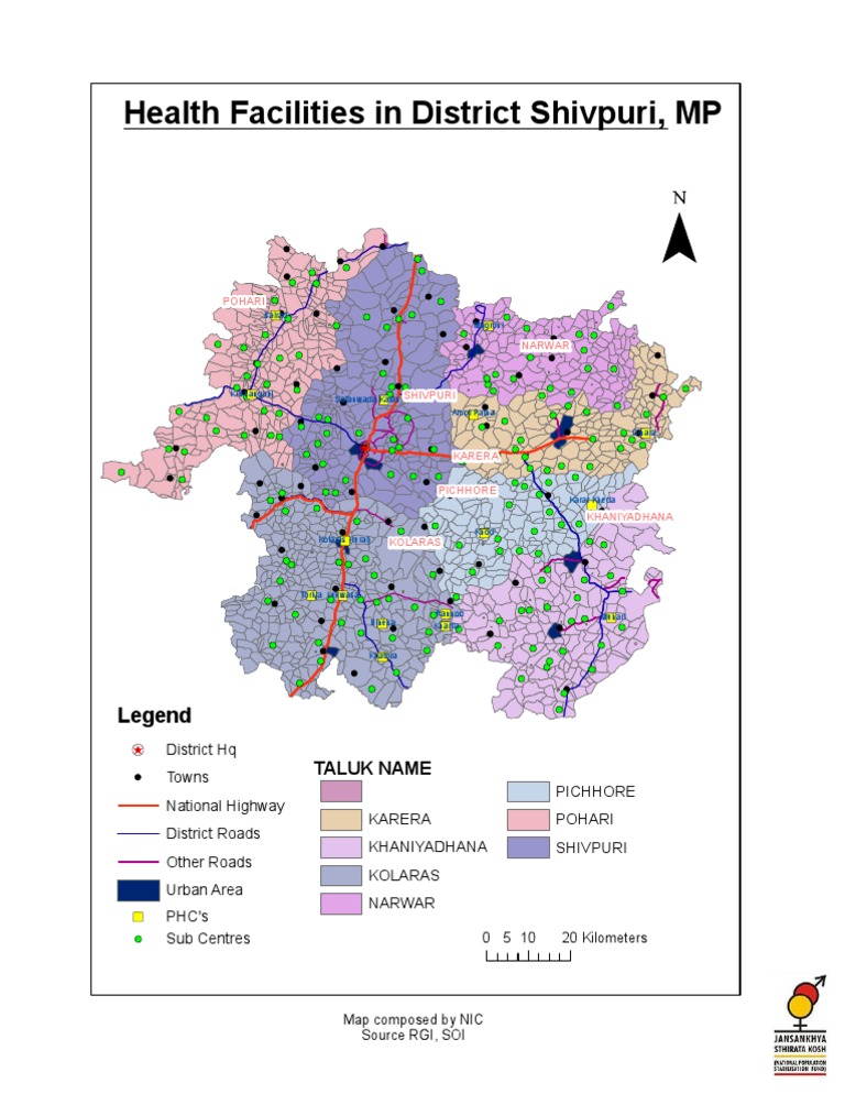 Shivpuri District Map Overview | PDF