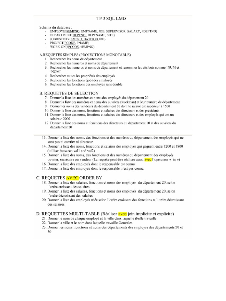 TP Complet Employée | PDF