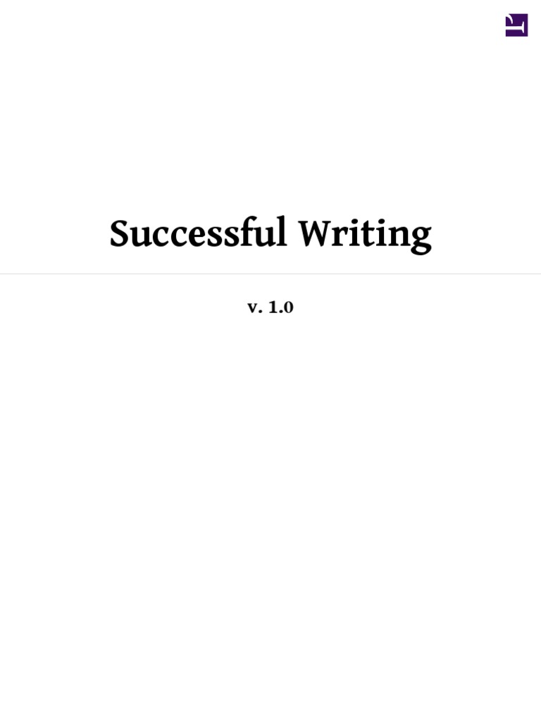 Successful Writing | PDF | Reading Comprehension | Reading (Process)