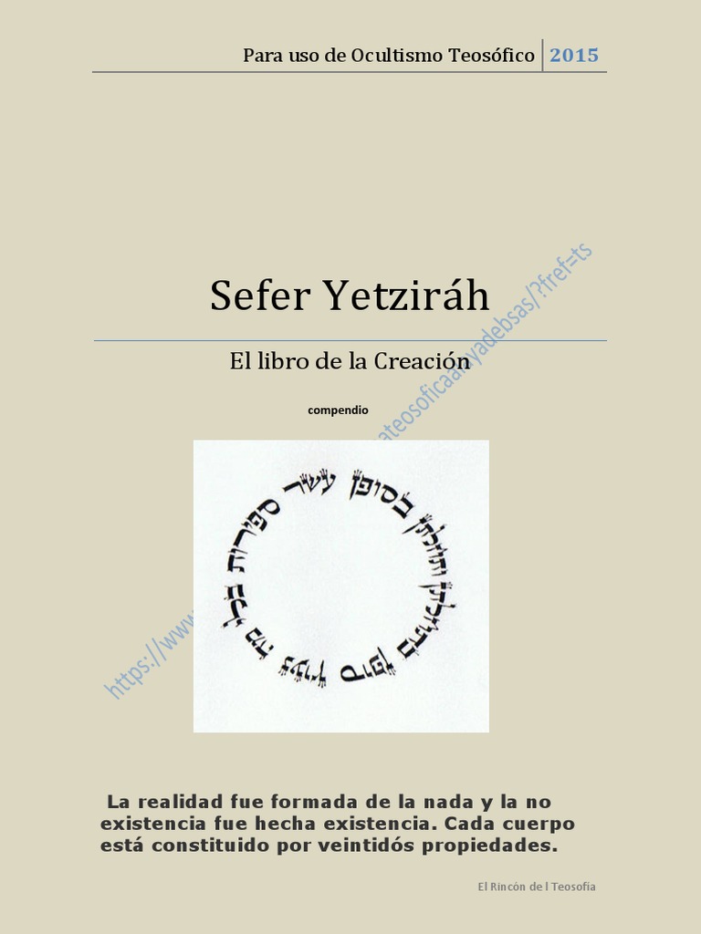 Sefer Yetziráh | PDF | Bazo | Raíz