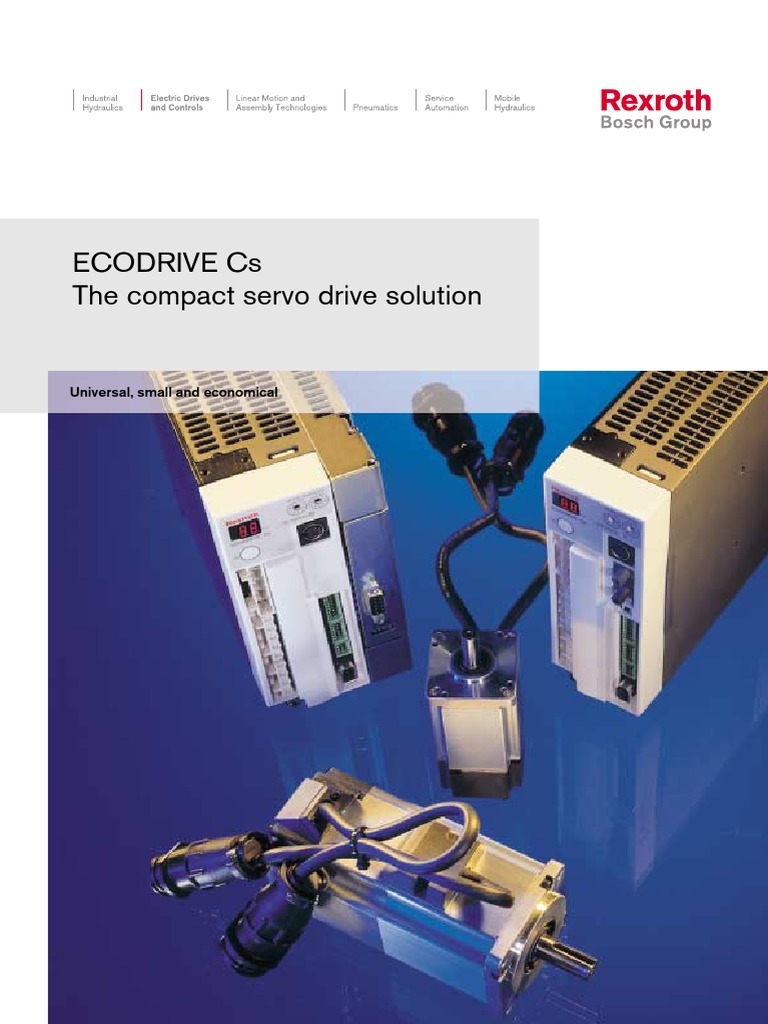 Ecodrive Cs The Compact Servo Drive Solution: Universal, Small and ...