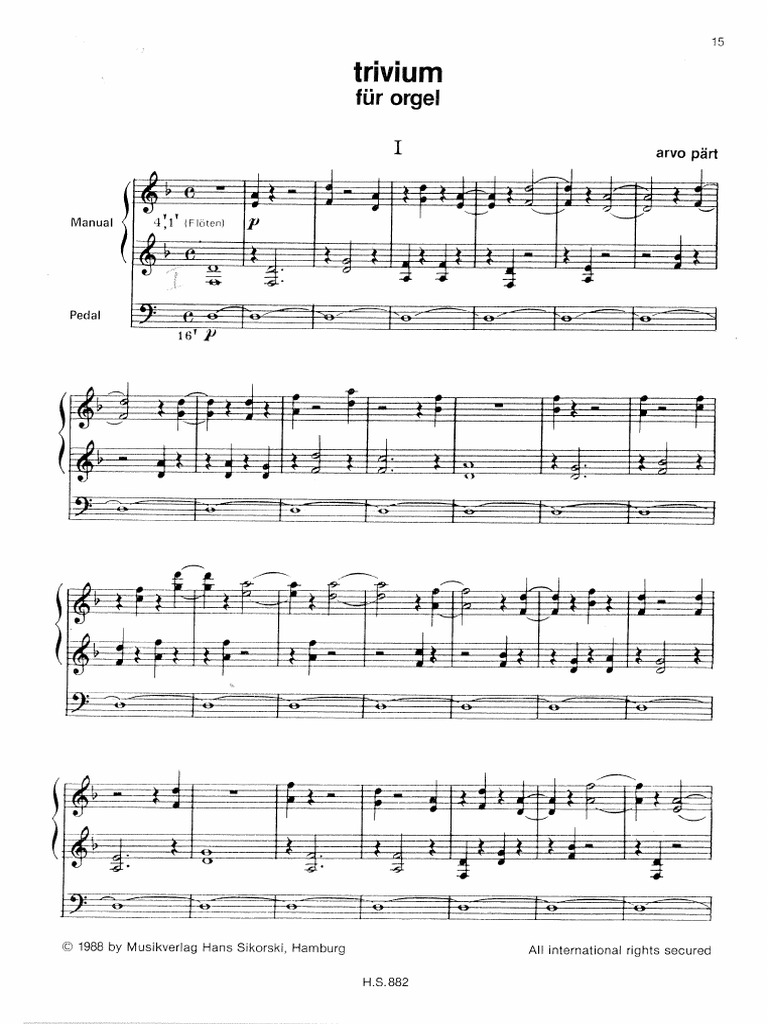 Trivium - Arvo Pärt