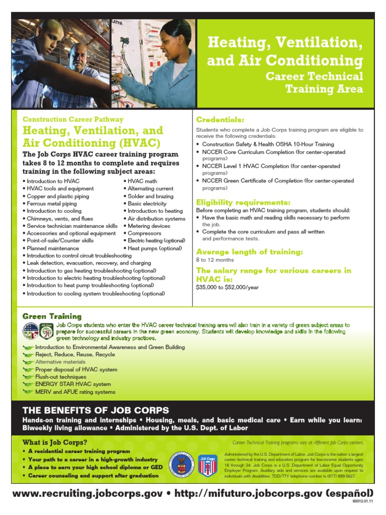 Job Corp HVAC Training Hvac Guide | PDF | Hvac | Air Conditioning