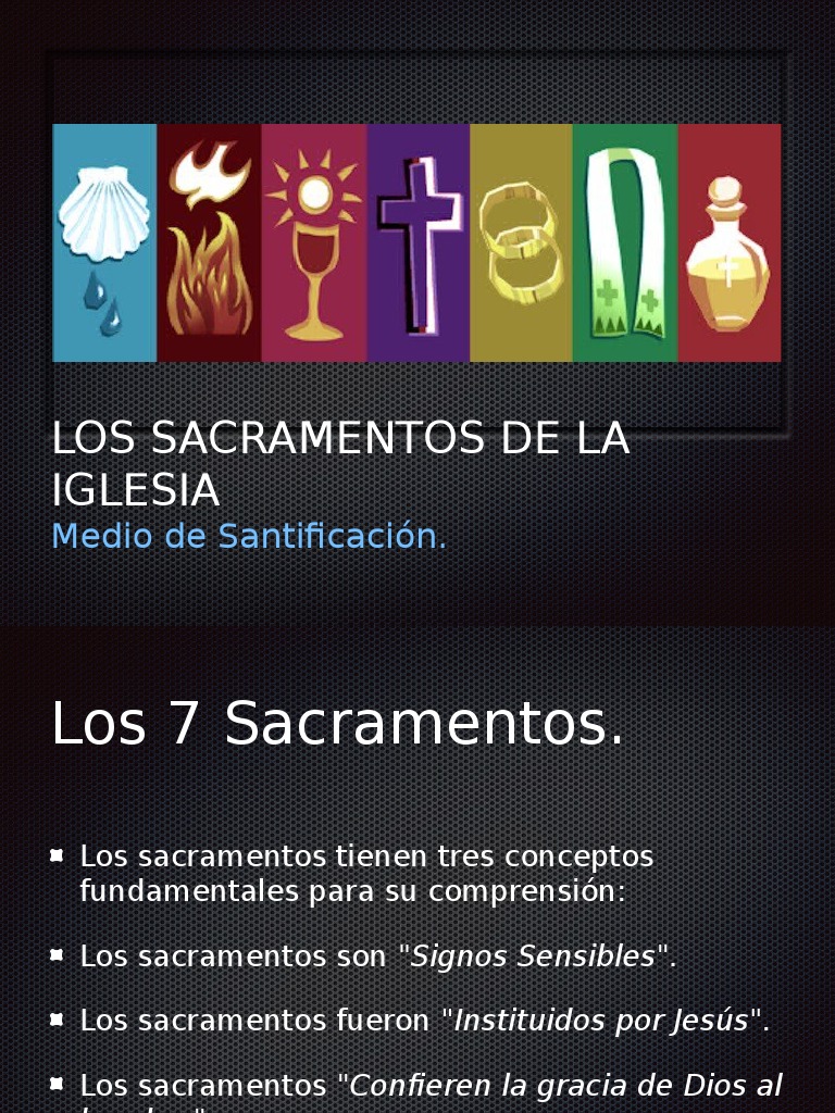 Los Sacramentos de La Iglesia Católica | PDF | Confirmación | Penitencia