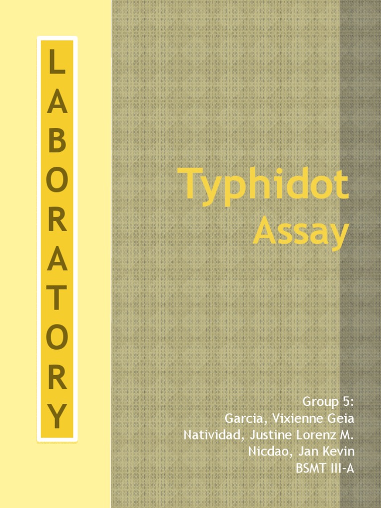 Typhidot Assay | PDF | Salmonella | Antibody