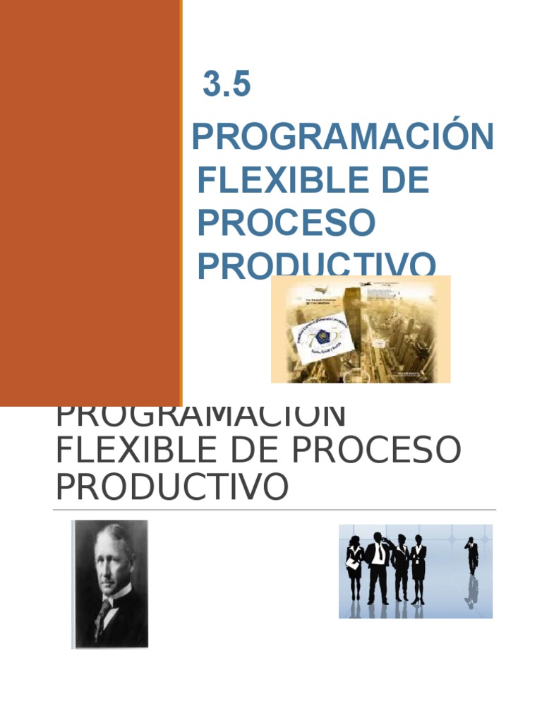 Flexibilidad en La Programacion de Procesos Productivos | PDF ...