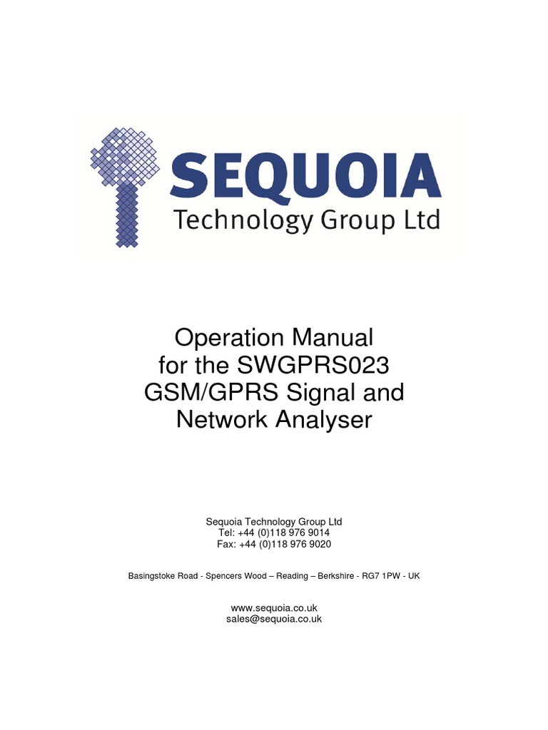 GSM&GPRS Signal Strength Meter SWGPRS023 - User Manual | PDF | Cellular ...