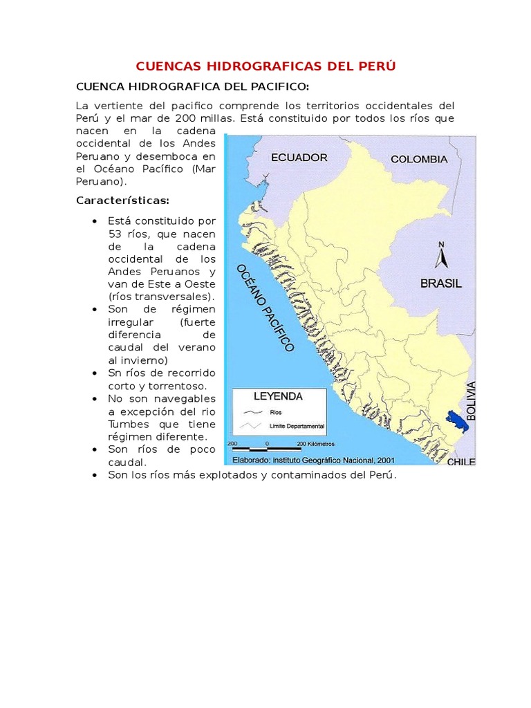 Cuencas Hidrograficas Del Perú | PDF