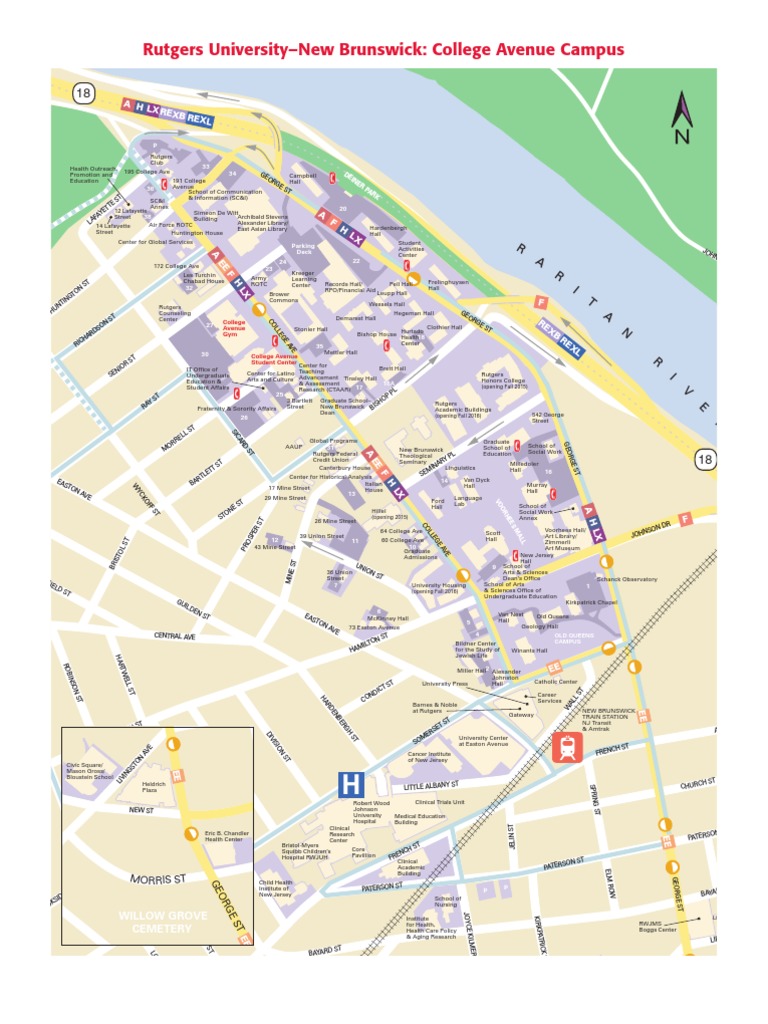 Rutgers New Brunswick Campus Map | PDF | Business | Students