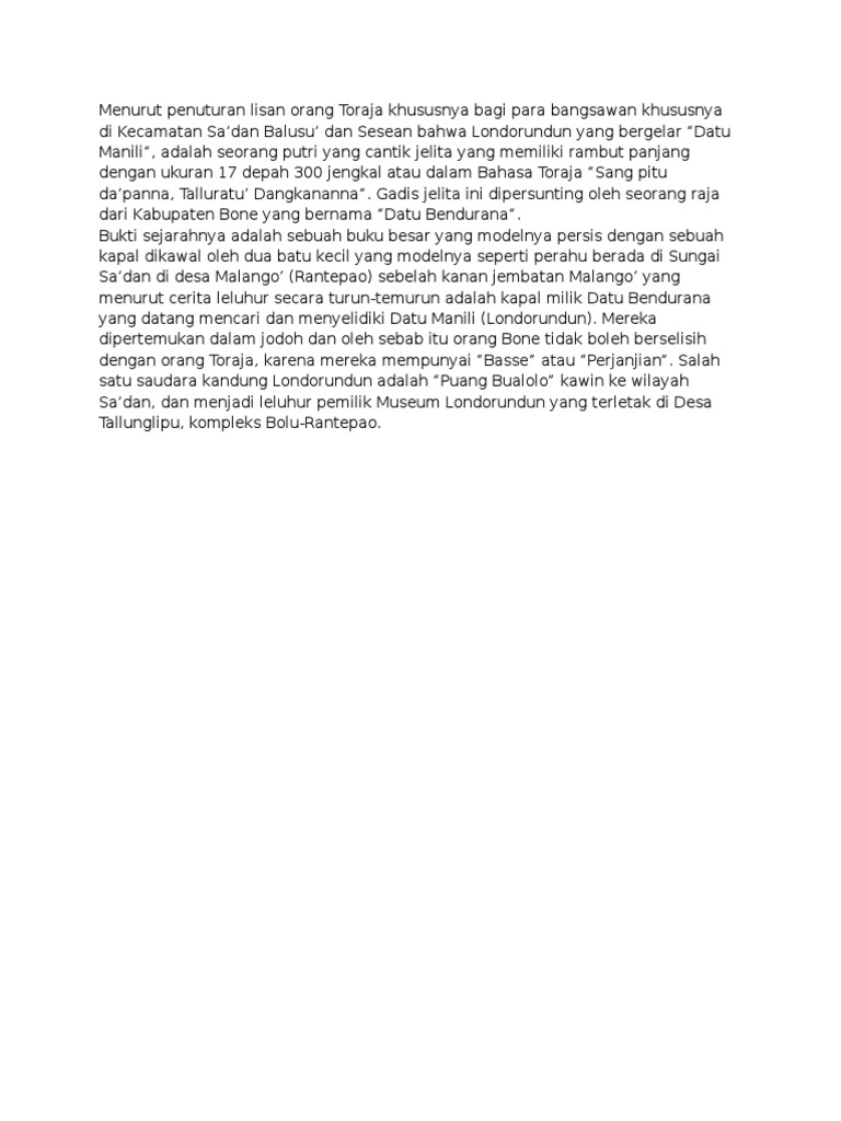 Dongeng Lando Rundun | PDF | Perjalanan