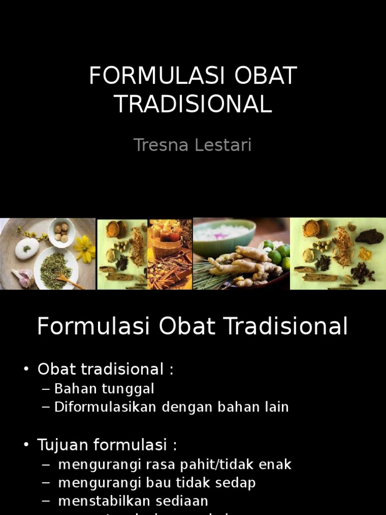 Formulasi Obat Tradisional 1516 | PDF