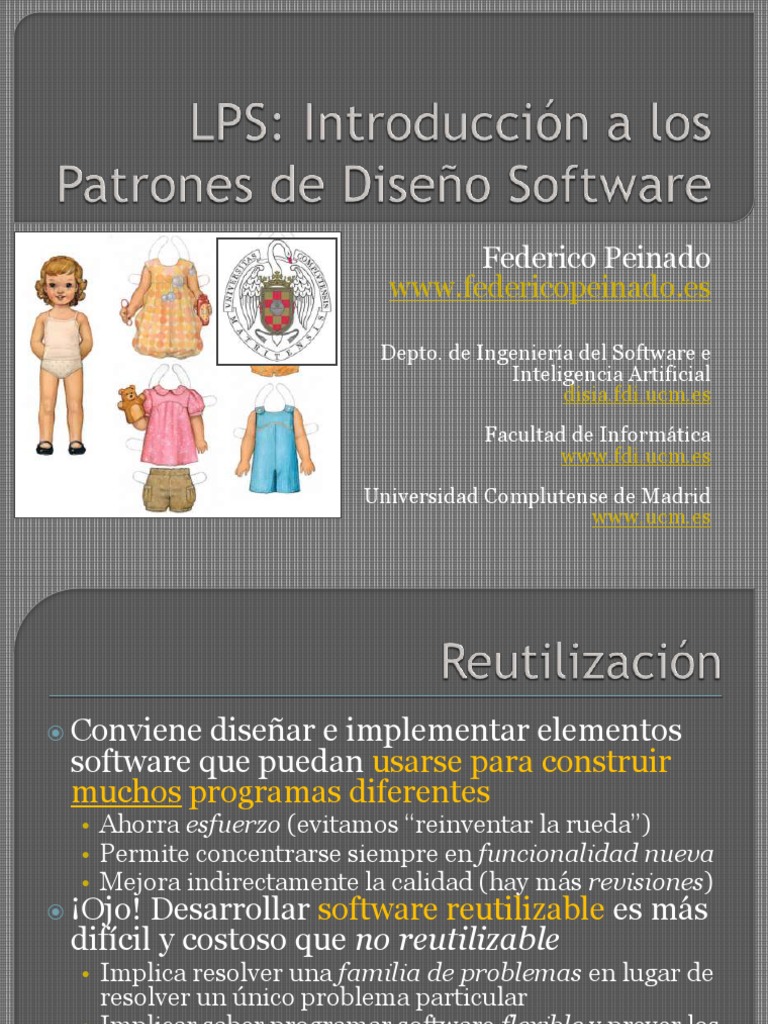 Patrones | PDF | Patrón de diseño de software | Software