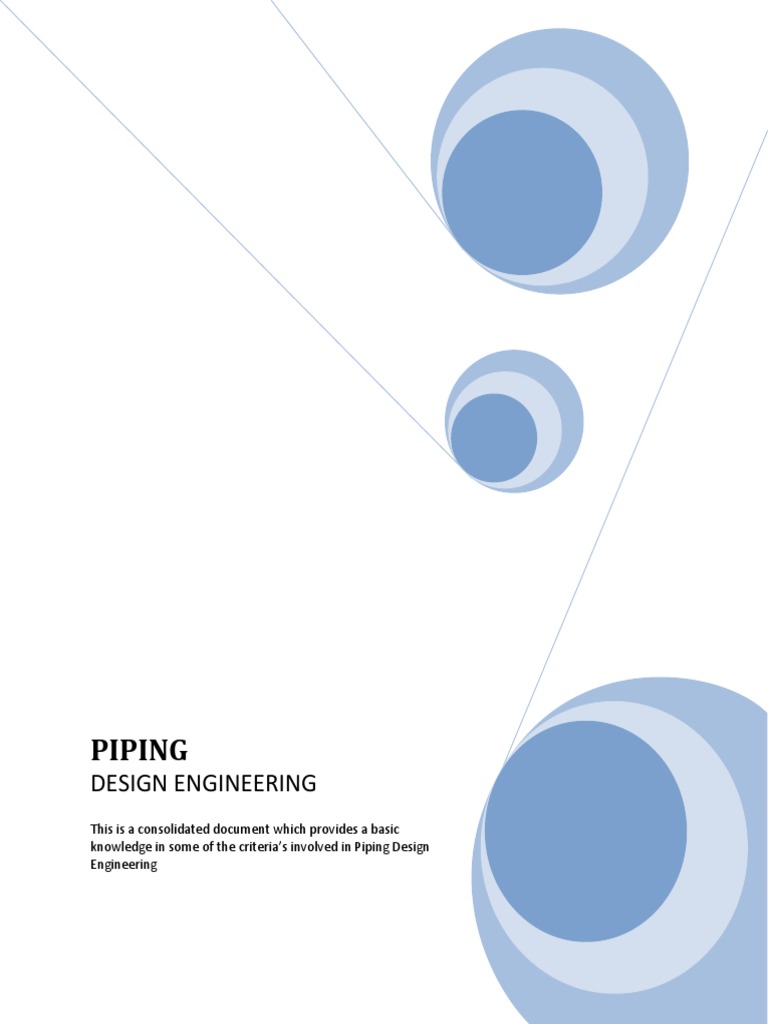 Piping Design Engineering Basics | PDF
