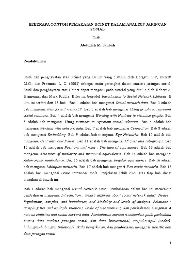 Contoh Ucinet | PDF