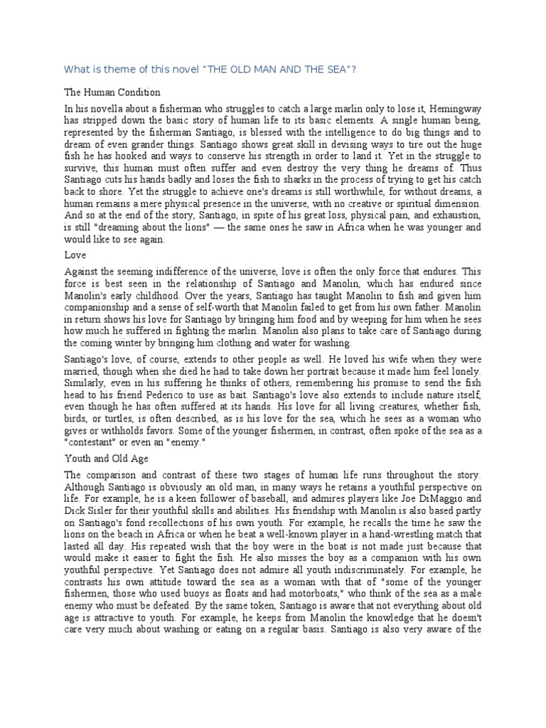 The Old Man and The Sea | PDF | Narration