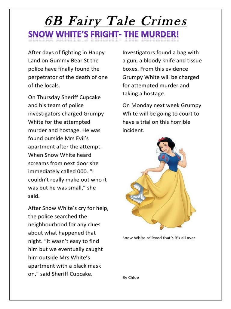 6B Fairy Tale Crimes | Cinderella | Criminal Justice