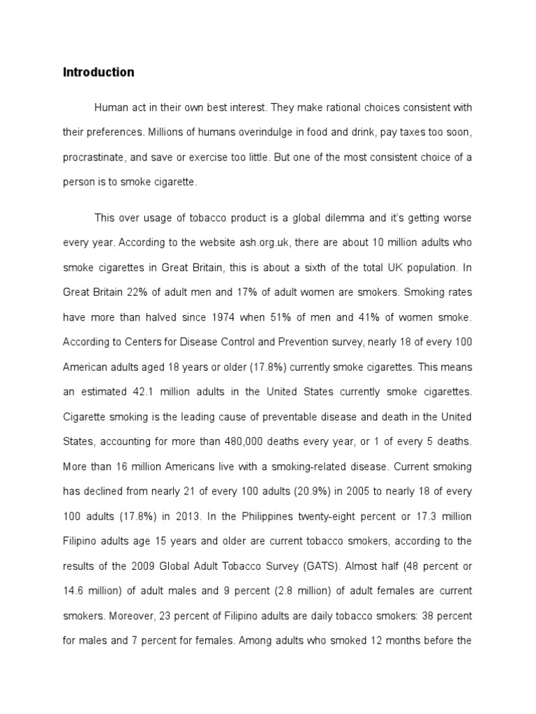 CaseStudy Smoking Ethics | PDF | Tobacco Smoking | Addiction