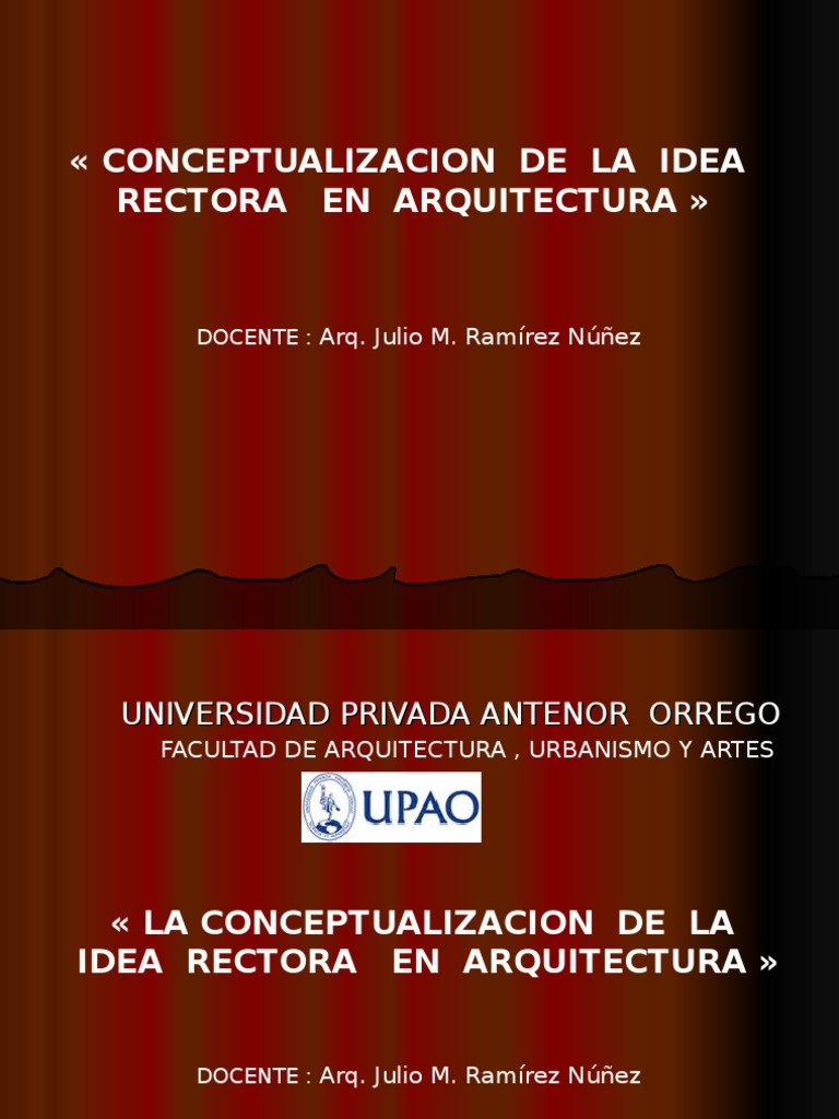 Idea Rectora Conceptualizacion | PDF | Diseño | Concepto