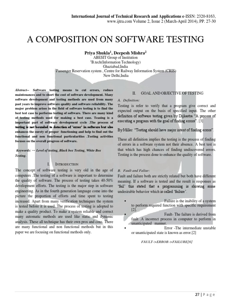 Understanding Software Testing Methods | PDF | Software Testing | Unit ...