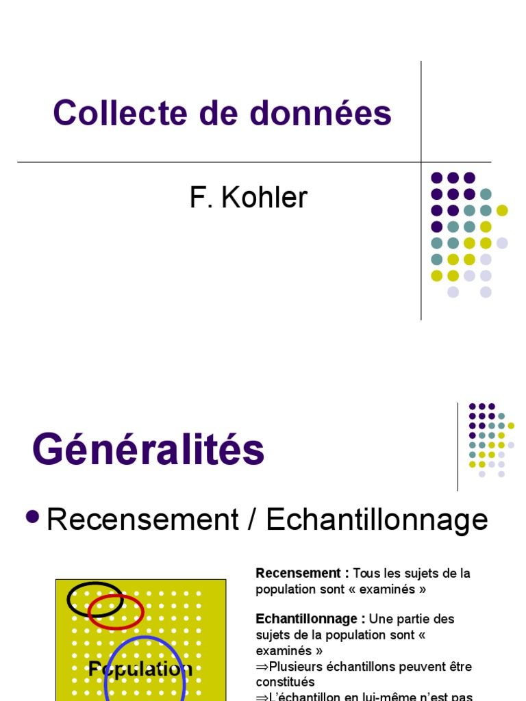 Echantillonnage Cours | Échantillonnage (Statistiques) | Probabilité
